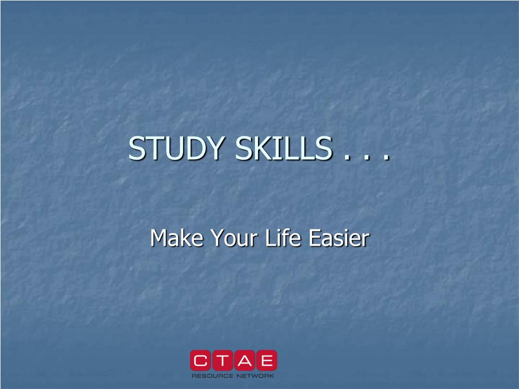 PPT - STUDY SKILLS . . . PowerPoint Presentation, free download - ID ...
