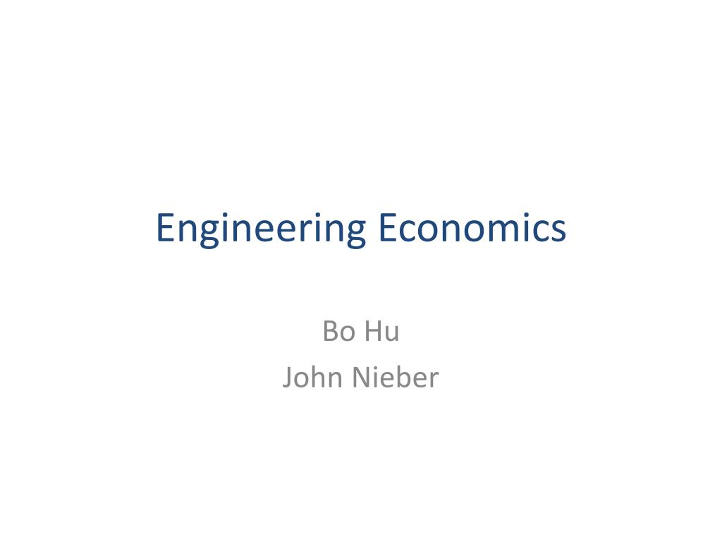 PPT - Engineering Economics PowerPoint Presentation, free download - ID ...