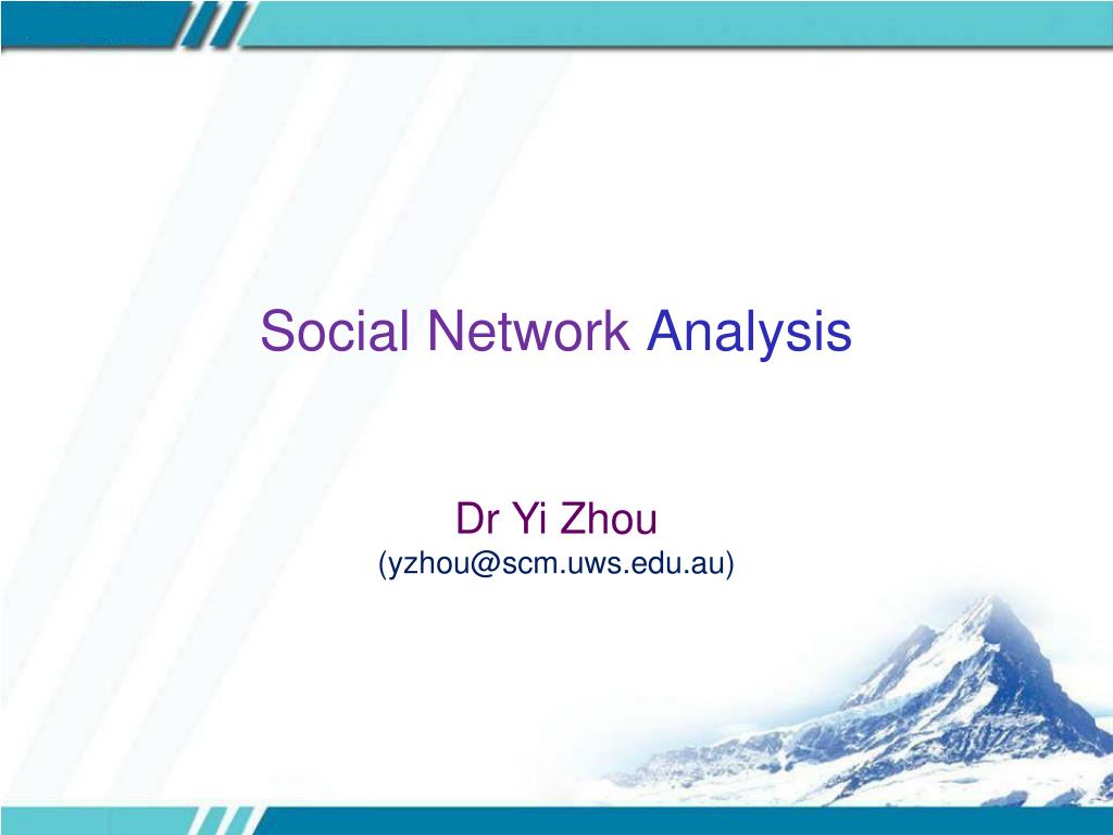 PPT - Social Network Analysis PowerPoint Presentation, free download ...
