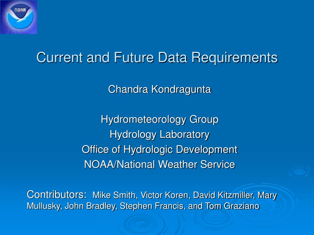 PPT - Current and Future Data Requirements PowerPoint Presentation ...