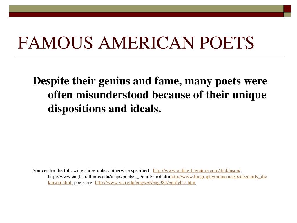 PPT - FAMOUS AMERICAN POETS PowerPoint Presentation, free download - ID ...