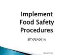 PPT - Develop and implement food safety program PowerPoint Presentation ...
