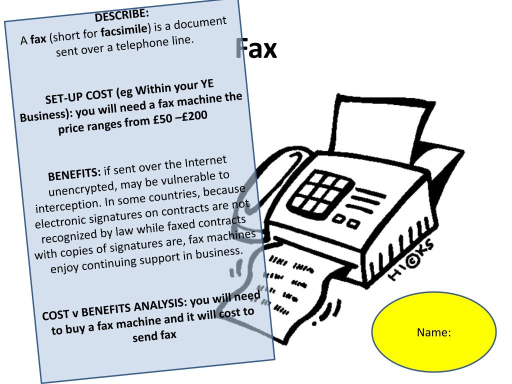 PPT - Fax PowerPoint Presentation, free download - ID:3854754