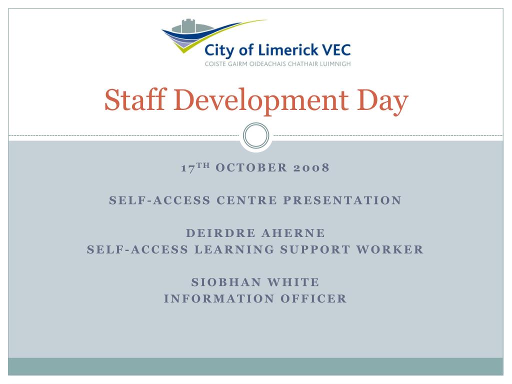 PPT - Staff Development Day PowerPoint Presentation, free download - ID ...