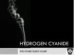 PPT - Cyanide Poisoning PowerPoint Presentation, free download - ID:1204328