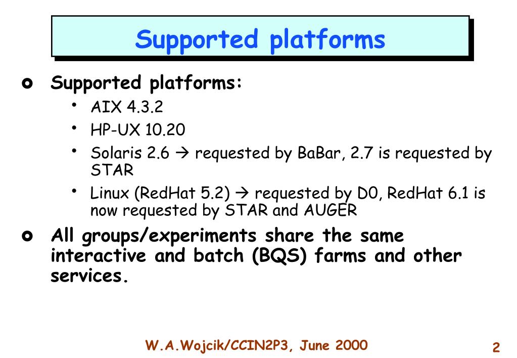PPT - Supported platforms PowerPoint Presentation, free download - ID ...