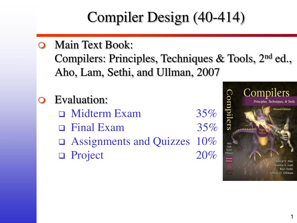 PPT - Compiler Design (40-414) PowerPoint Presentation, free download ...