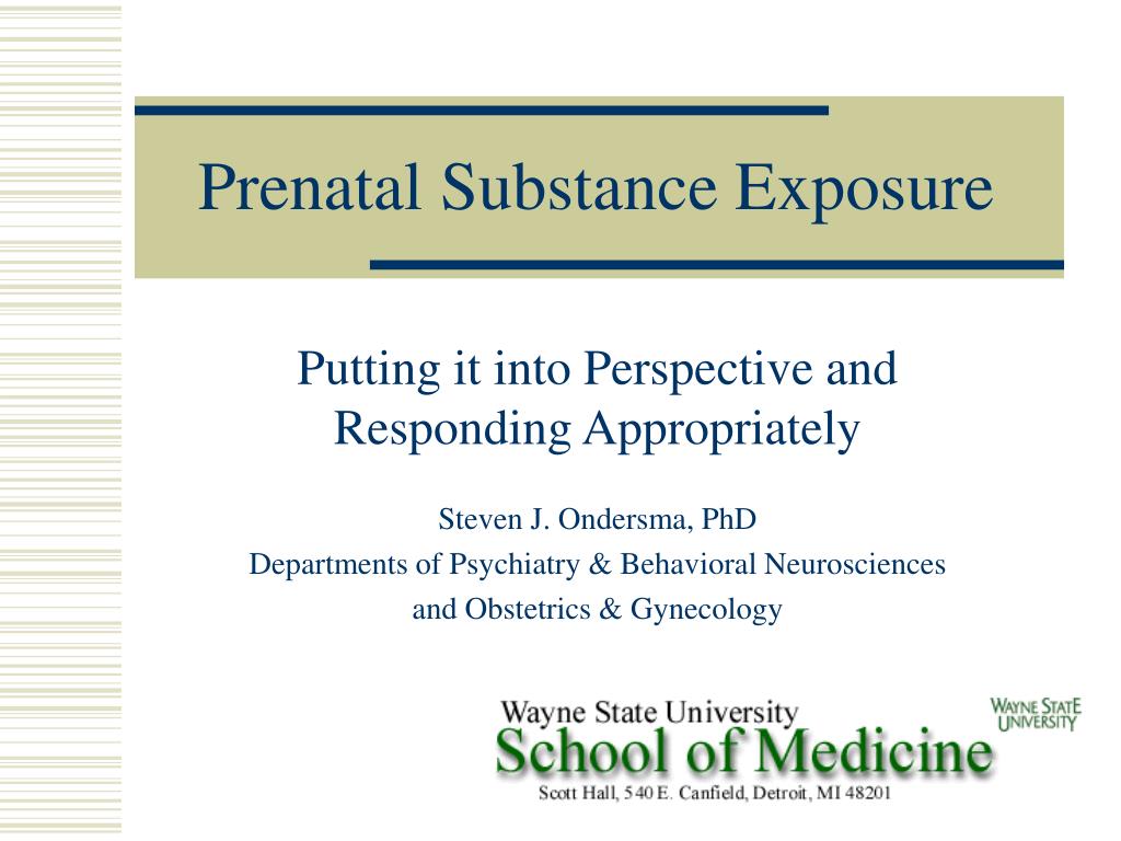 PPT - Prenatal Substance Exposure PowerPoint Presentation, free ...