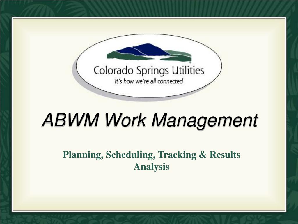 PPT - ABWM Work Management PowerPoint Presentation, free download - ID ...