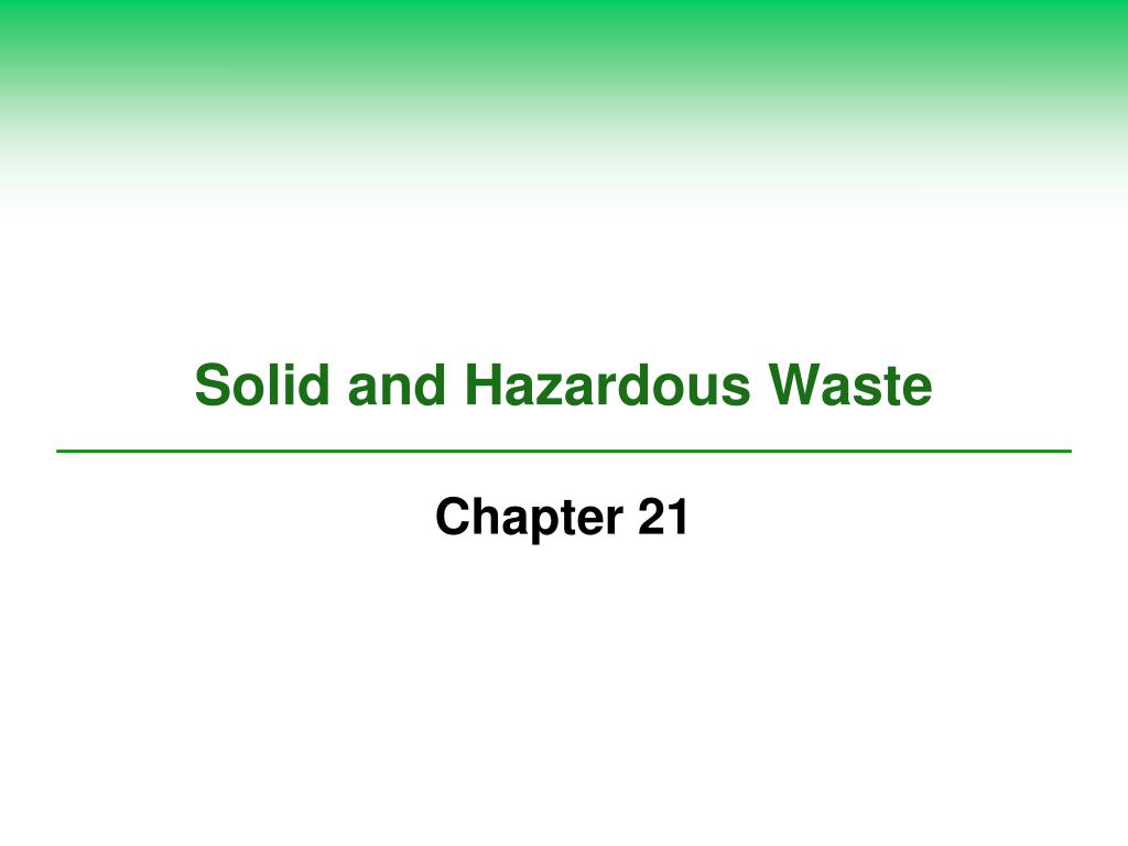 PPT - Solid and Hazardous Waste PowerPoint Presentation, free download ...