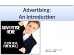 PPT - Introduction to Advertising PowerPoint Presentation, free ...