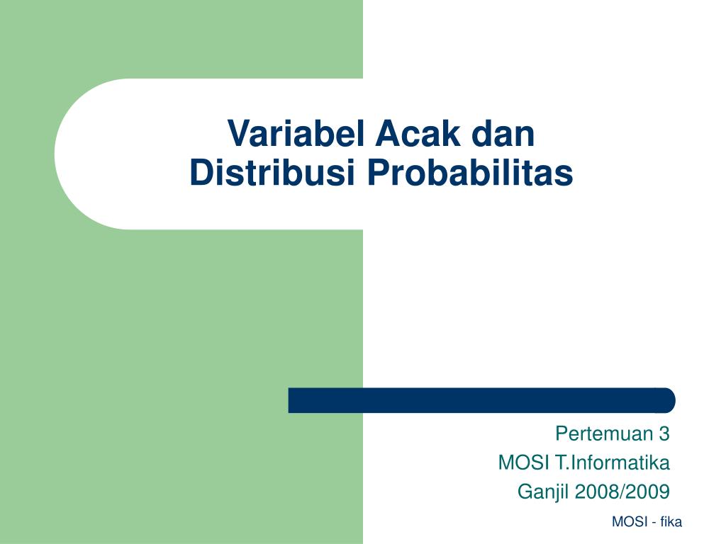 PPT - Variabel Acak dan Distribusi Probabilitas PowerPoint Presentation ...