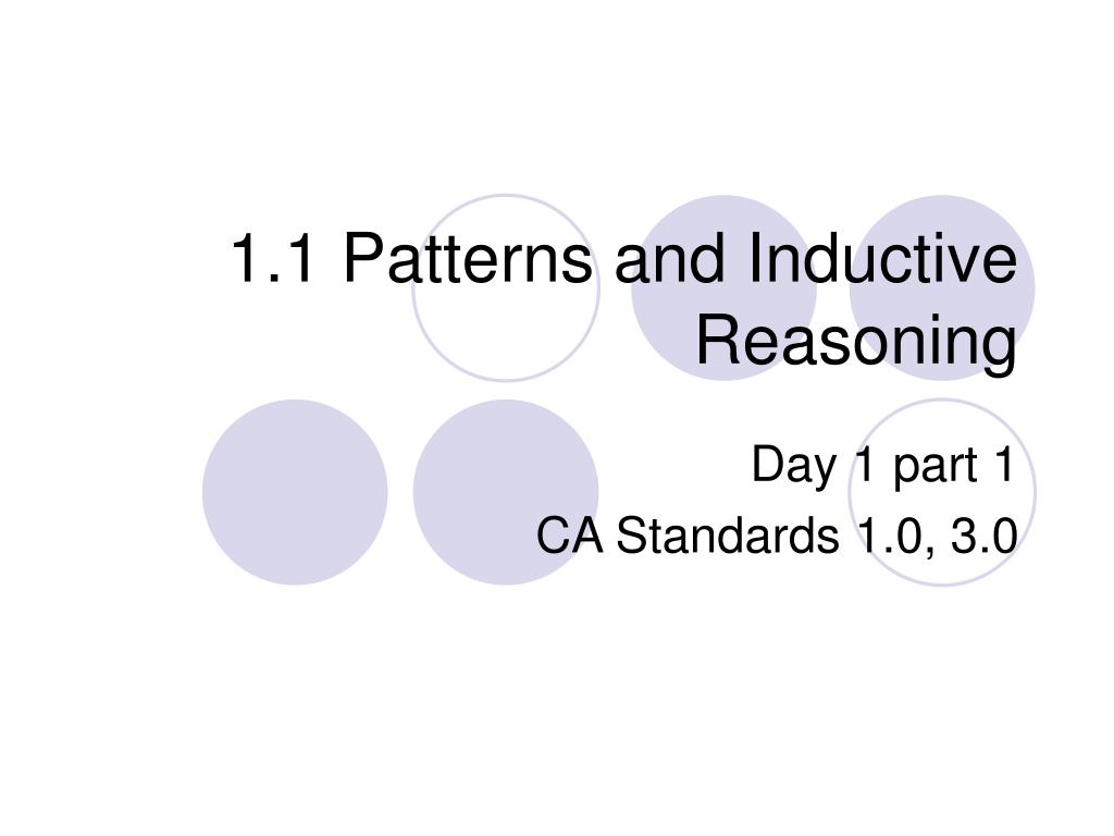 PPT - 1.1 Patterns and Inductive Reasoning PowerPoint Presentation ...