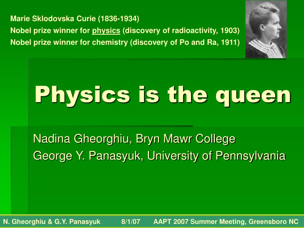PPT - Physics is the queen PowerPoint Presentation, free download - ID ...