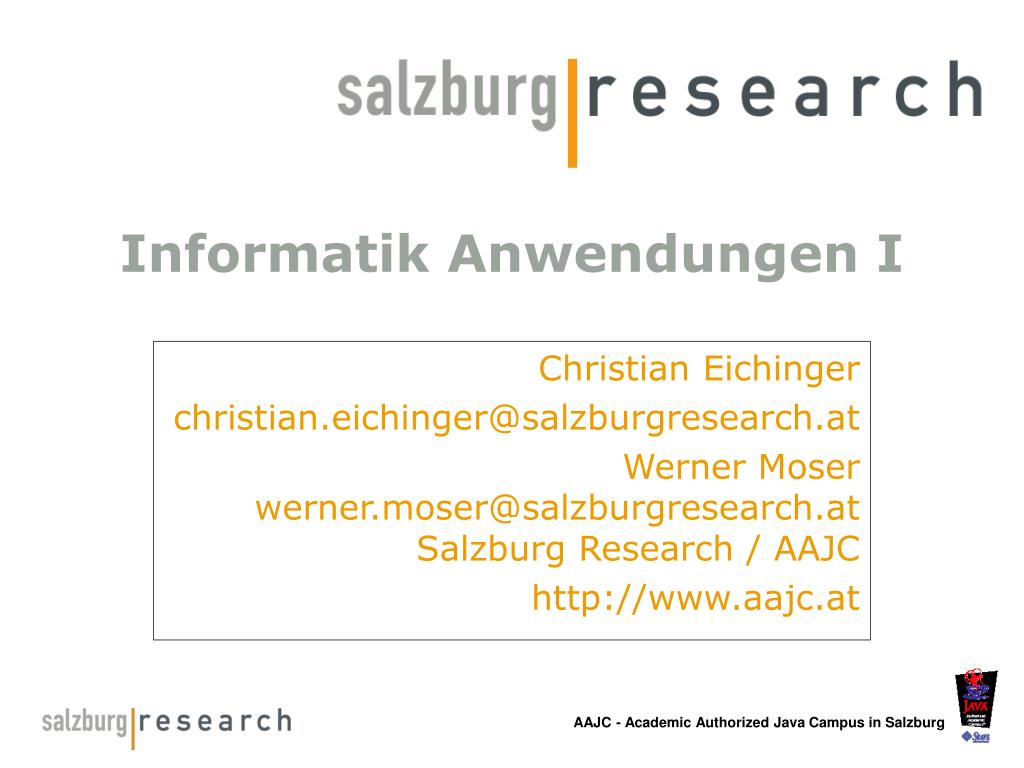 PPT - Informatik Anwendungen I PowerPoint Presentation, free download ...
