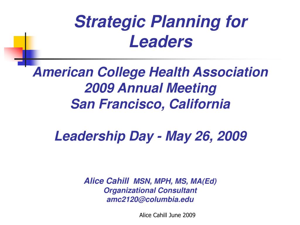 PPT - Strategic Planning for Leaders PowerPoint Presentation, free ...