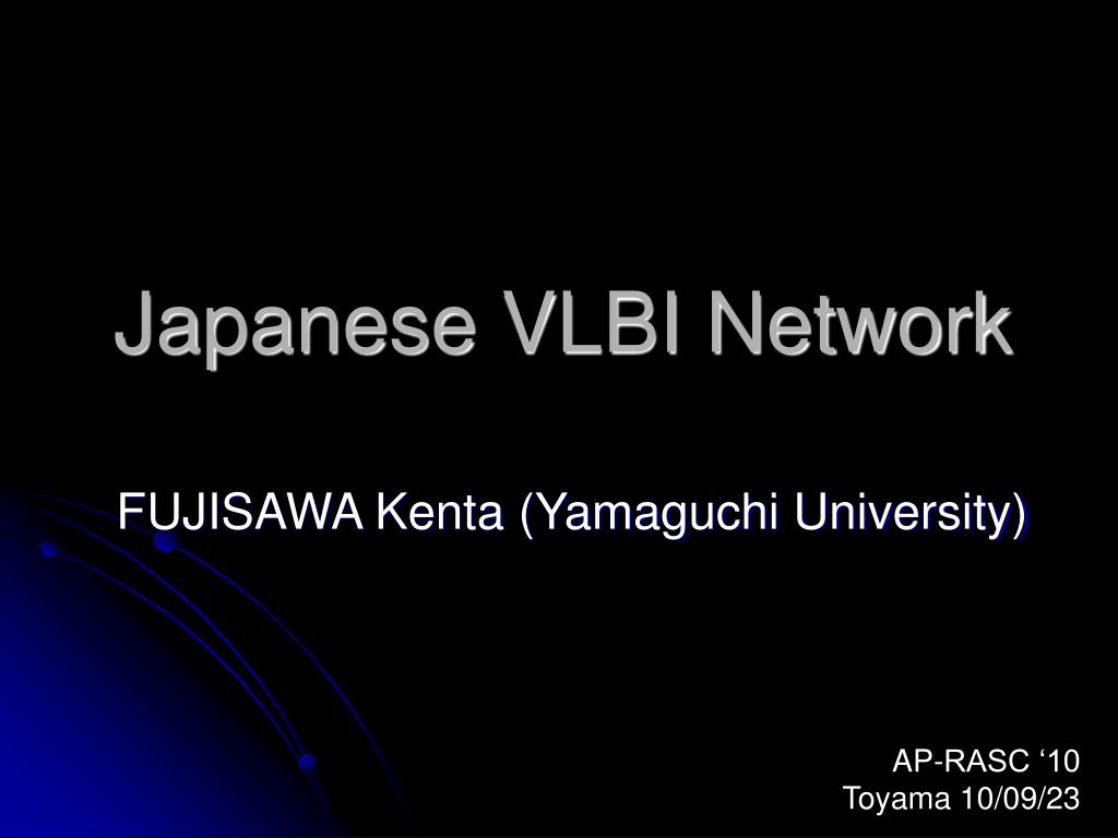 PPT - Japanese VLBI Network PowerPoint Presentation, free download - ID ...