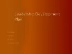 PPT - LEADERSHIP DEVELOPMENT PLAN PowerPoint Presentation, free ...