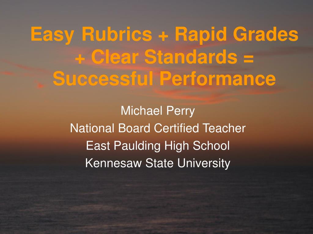 PPT - Simplifying Grading with EasyRubrics: A Streamlined Solution for ...