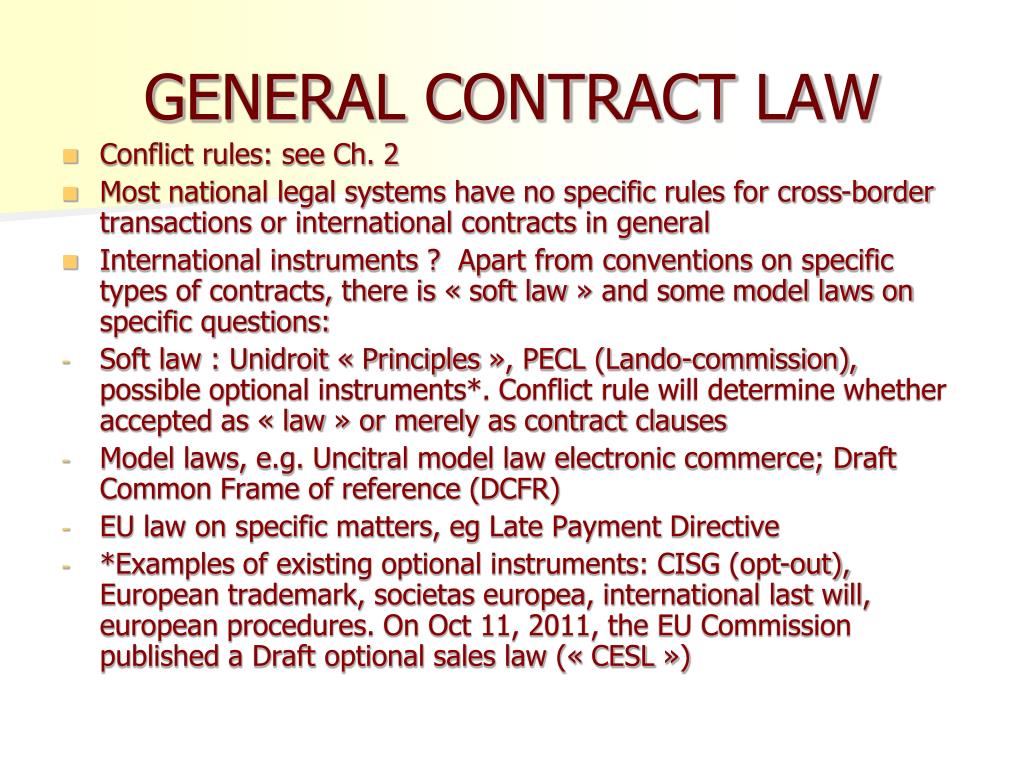 PPT - GENERAL CONTRACT LAW PowerPoint Presentation, free download - ID:3873744
