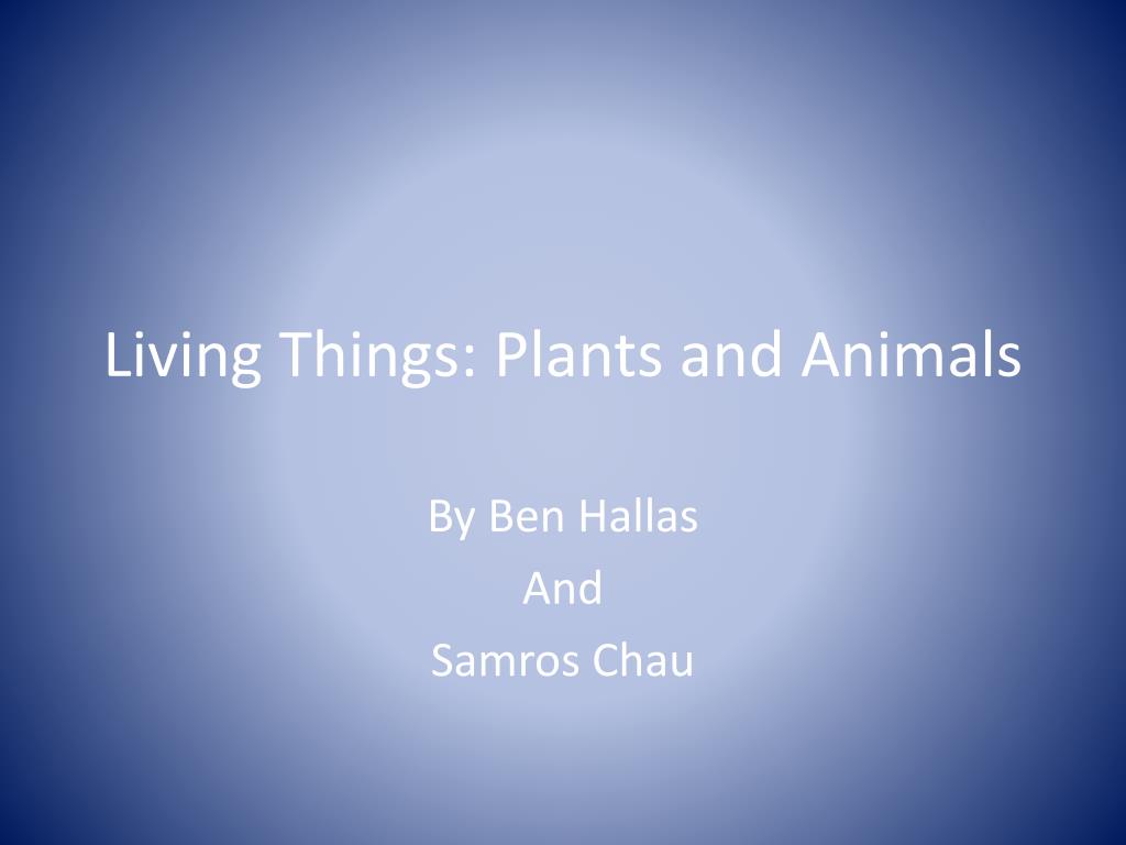 PPT - Living Things: Plants and Animals PowerPoint Presentation, free ...