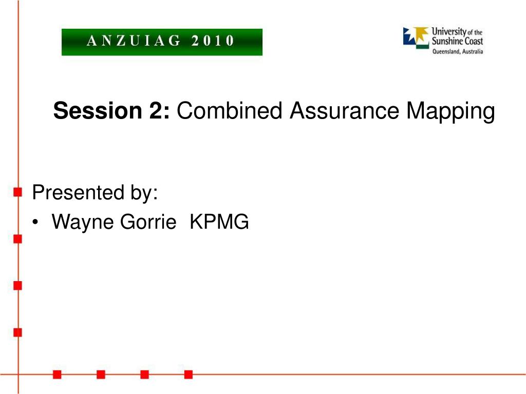 PPT - Session 2: Combined Assurance Mapping PowerPoint Presentation ...