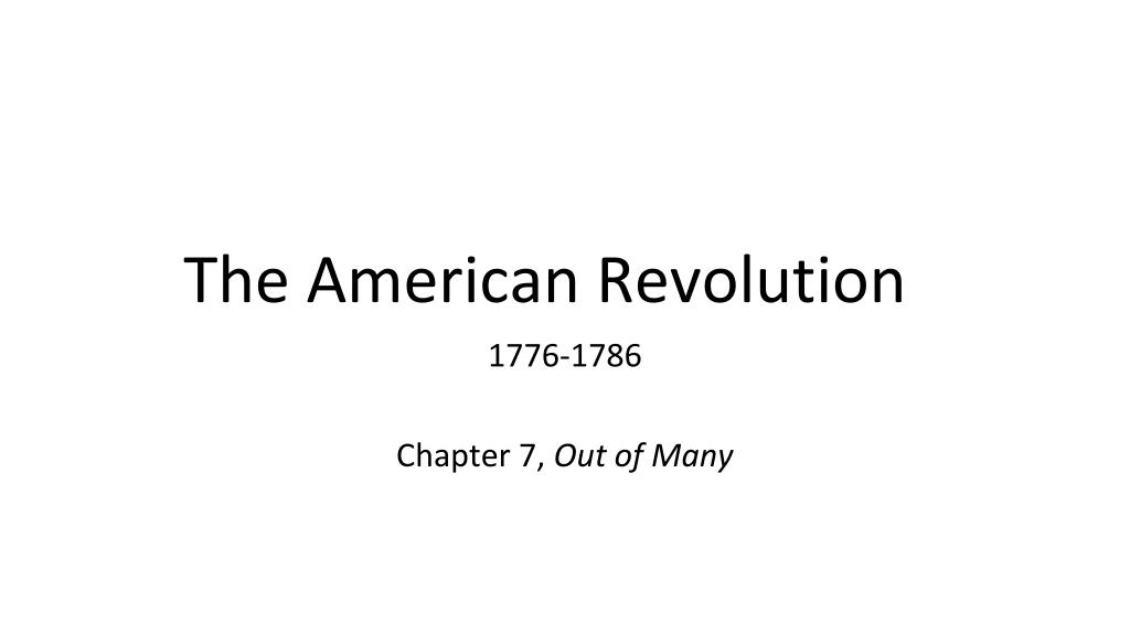 PPT - The American Revolution PowerPoint Presentation, free download ...