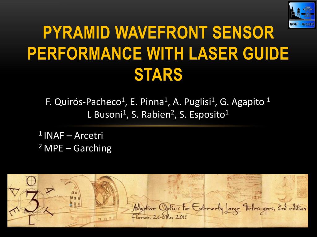 PPT - Pyramid wavefront sensor performance with laser guide stars ...