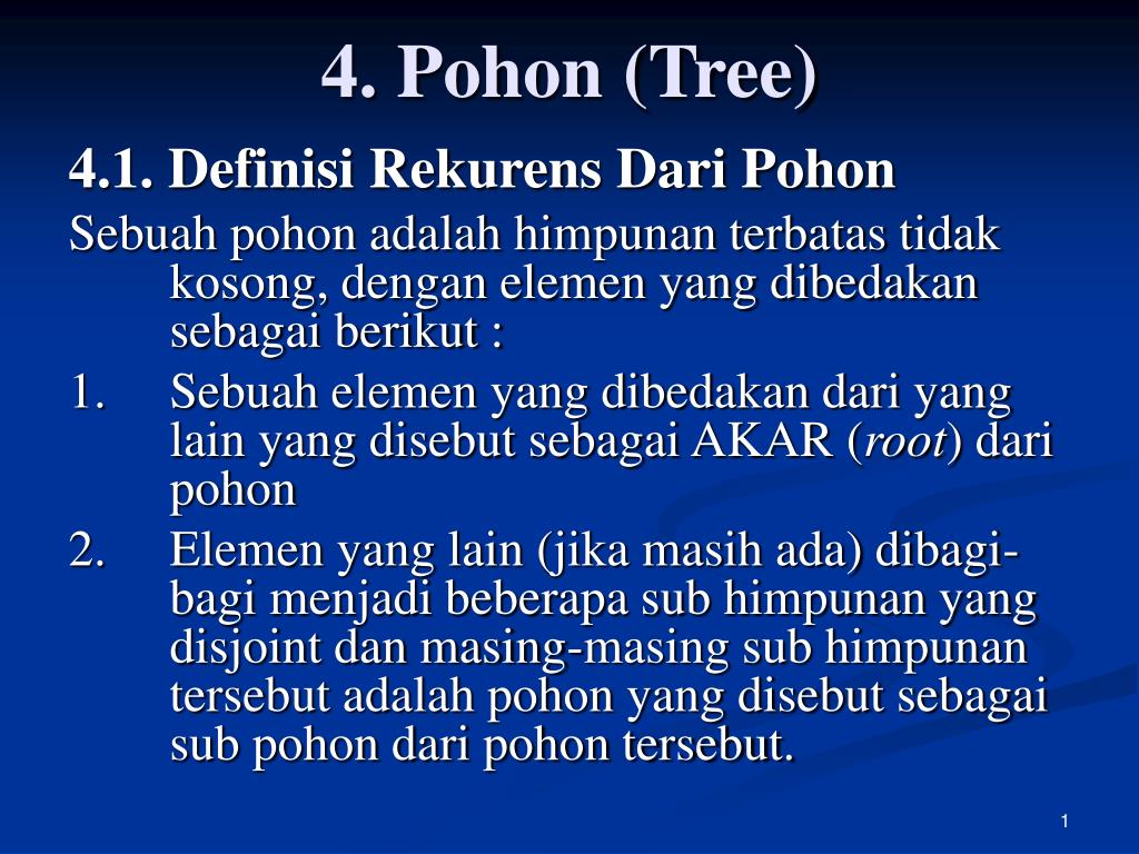 PPT - 4. Pohon (Tree) PowerPoint Presentation, free download - ID:3879726