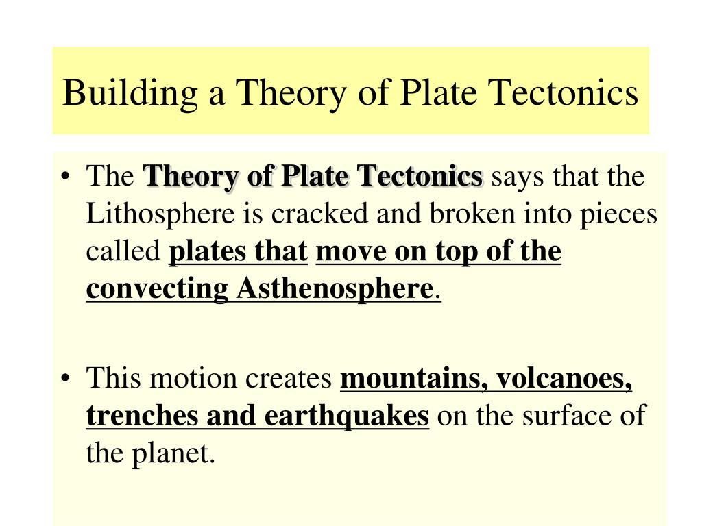 PPT - Building a Theory of Plate Tectonics PowerPoint Presentation ...