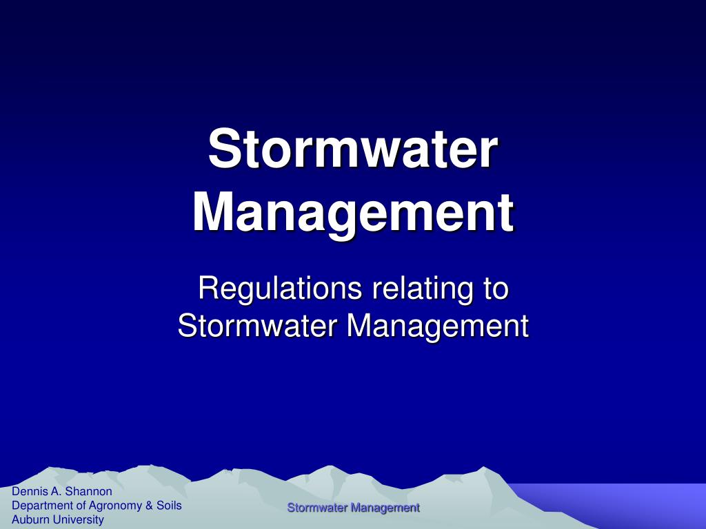 PPT - Stormwater Management PowerPoint Presentation, free download - ID ...