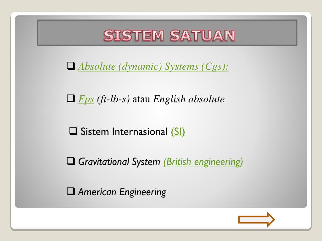 PPT - SISTEM SATUAN PowerPoint Presentation, free download - ID:3886934