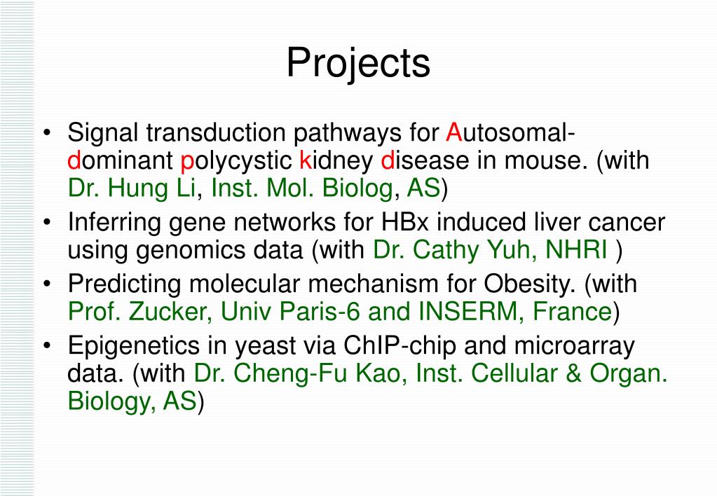 PPT - Projects PowerPoint Presentation, free download - ID:3890082