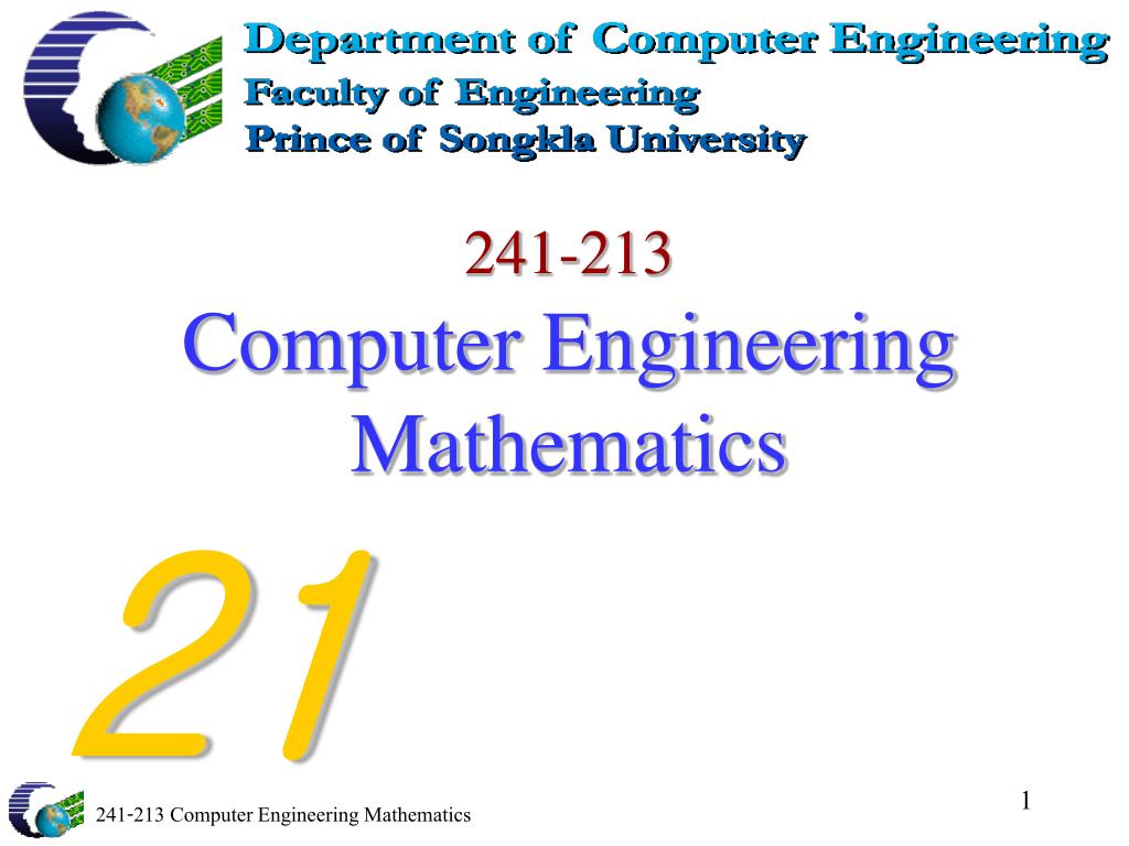 PPT - 241-213 Computer Engineering Mathematics PowerPoint Presentation ...