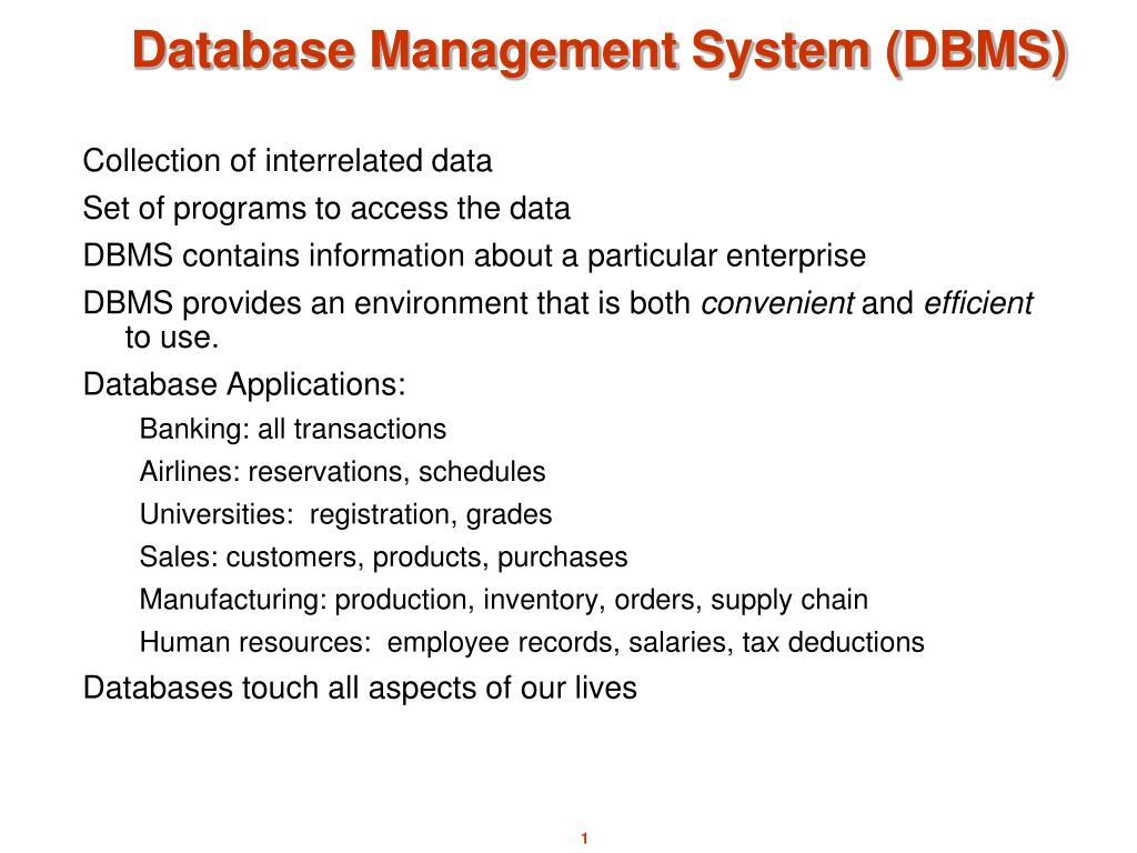 PPT - Database Management System (DBMS) PowerPoint Presentation, free download - ID:3890418