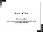 PPT - Designing Research Tools PowerPoint Presentation, free download ...