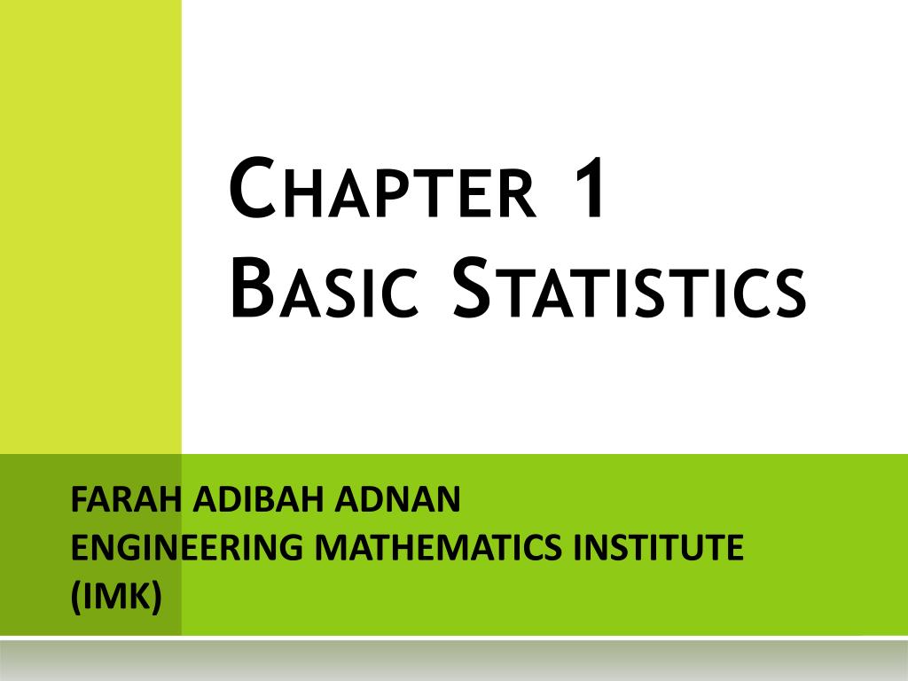PPT - Chapter 1 Basic Statistics PowerPoint Presentation, free download - ID:3893222