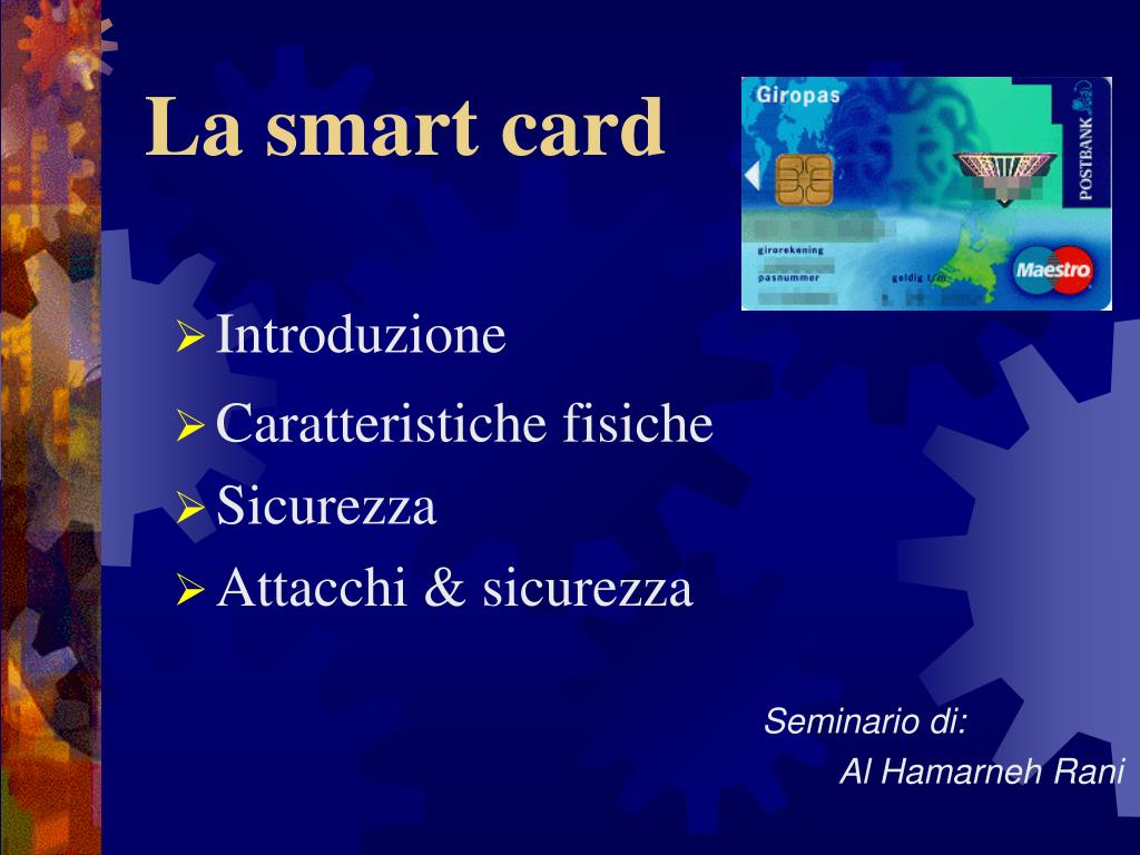 PPT - La smart card PowerPoint Presentation, free download - ID:3894442