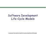 PPT - Lecture 1.4: Life Cycle Models PowerPoint Presentation, free ...