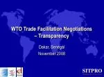 PPT - THE WTO TRADE FACILITATION AGREEMENT PowerPoint Presentation ...