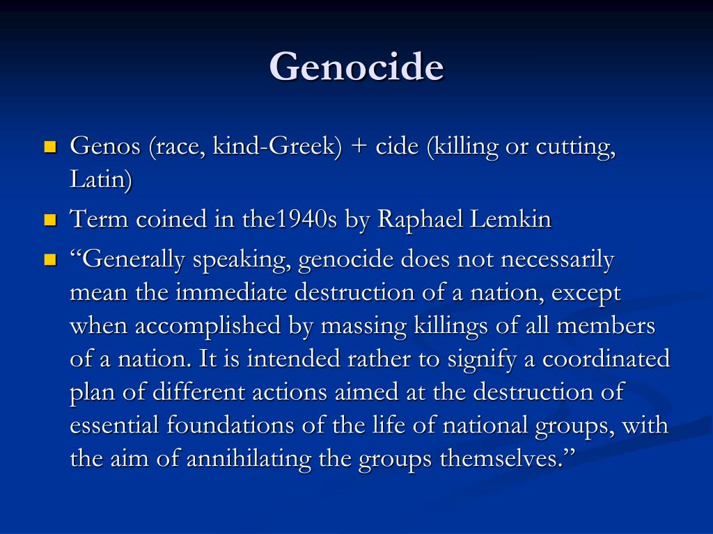 PPT - Genocide PowerPoint Presentation, free download - ID:3898391
