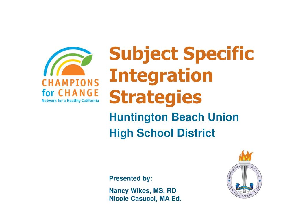 PPT - Subject Specific Integration Strategies PowerPoint Presentation ...