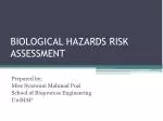 PPT - 2. BIOLOGICAL HAZARDS PowerPoint Presentation, free download - ID ...