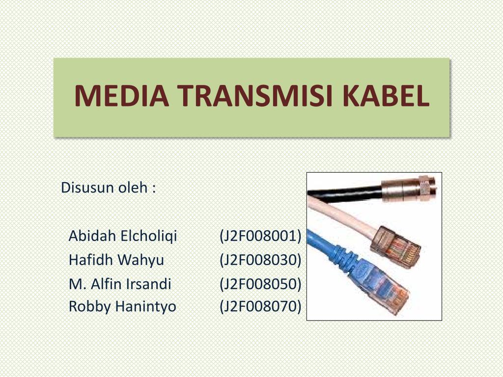PPT - MEDIA TRANSMISI KABEL PowerPoint Presentation, free download - ID ...