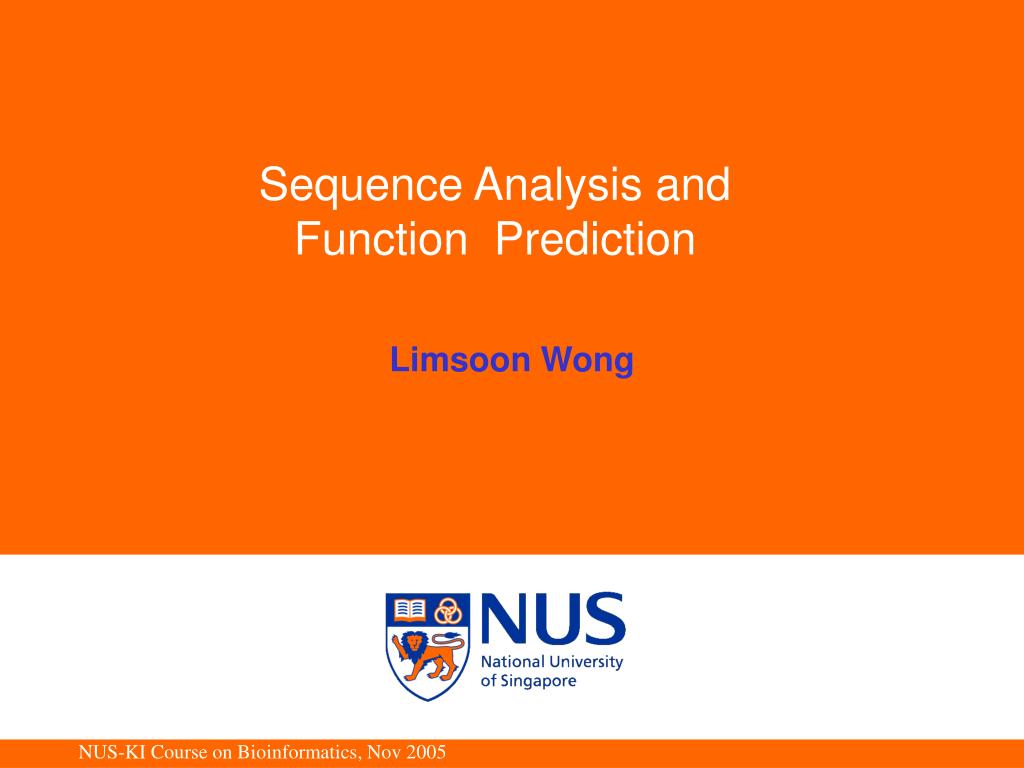 PPT - Sequence Analysis and Function Prediction PowerPoint Presentation ...