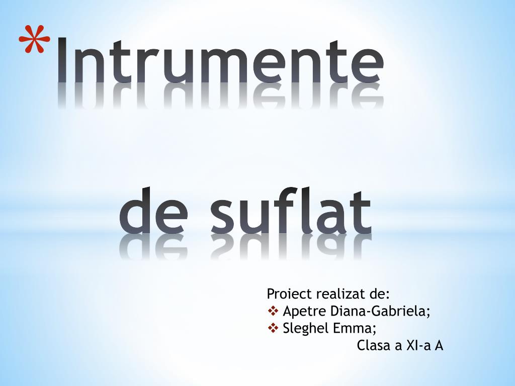 PPT - Intrumente de suflat PowerPoint Presentation, free download - ID ...