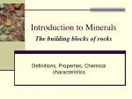 PPT - Introduction to Minerals PowerPoint Presentation, free download ...
