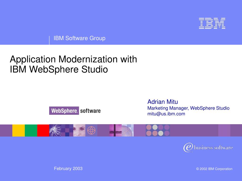 PPT - Application Modernization with IBM WebSphere Studio PowerPoint ...