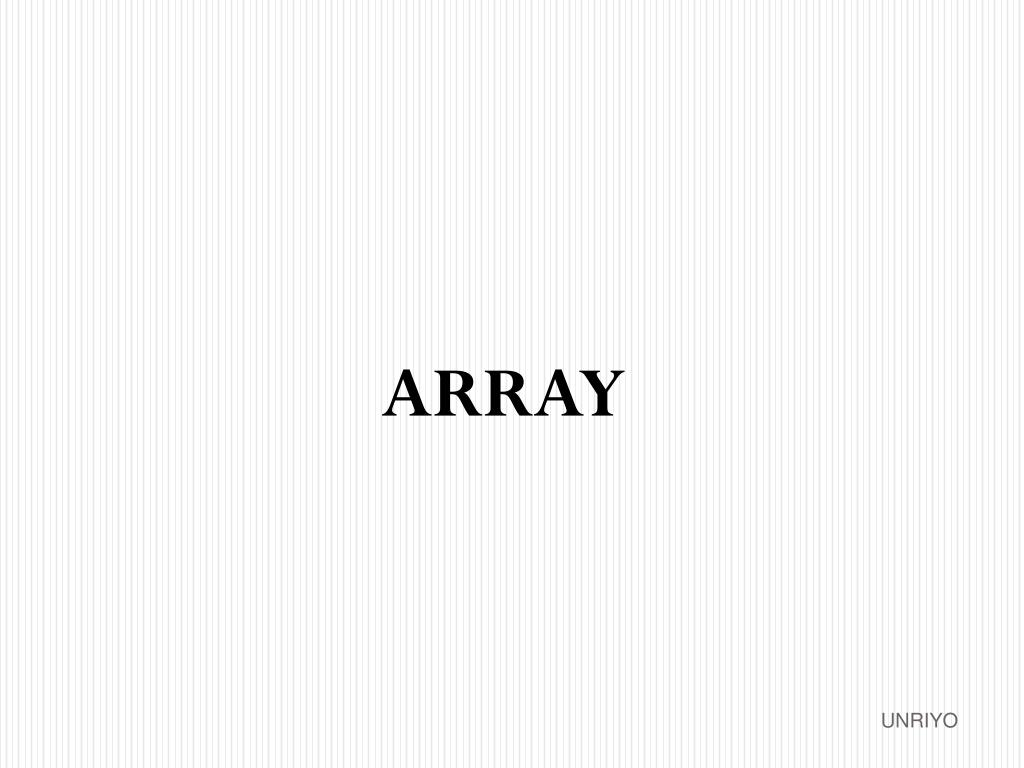 PPT - ARRAY PowerPoint Presentation, free download - ID:3907545