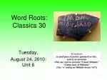 PPT - Word Roots PowerPoint Presentation, free download - ID:1377411